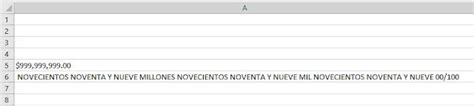 Macro para convertir de números a letras en Excel