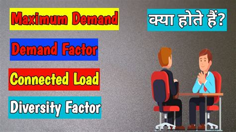 Factors In Electricity Demand Factor Load Factor Diversity Factor Youtube