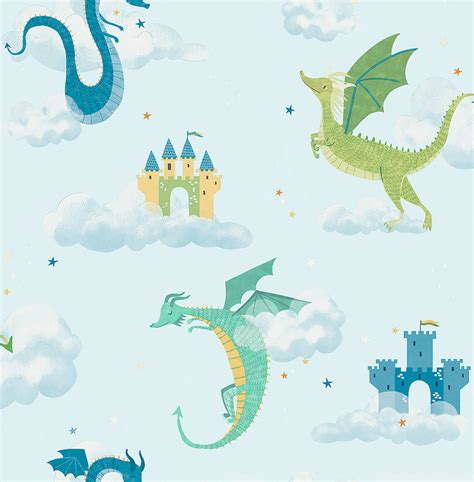 4203 27550 Advantage A World Of Imagination Magical Dragons Blue