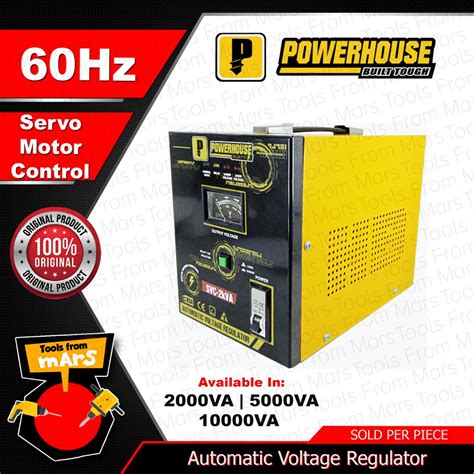 Powerhouse Servo Motor Electric Avr Automatic Voltage Regulator 2kva 5kva 10kva Phlh •tfm