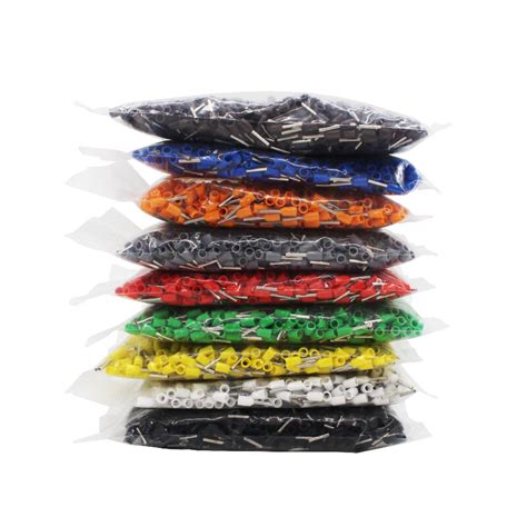 1000 개갑 E4009 절연 코드 엔드 터미널 압착 단자 와이어 커넥터 압착 페룰 압착 단자 관형 Awg 12 전기 장비 및 소모품