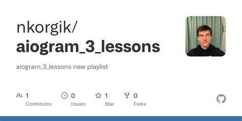 github nkorgik aiogram 3 lessons aiogram 3 lessons new playlist