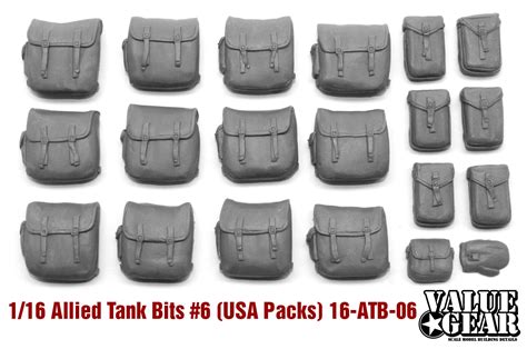 Value Gear Atb06 1 16 Allied Tank Bits 6 Usa Packs