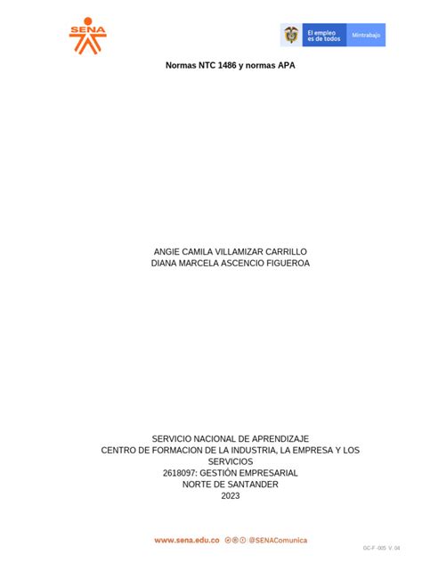 Informe Normas Ntc Y Apa Pdf