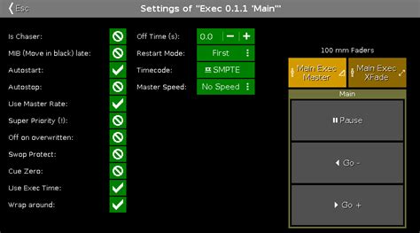 Settings Of Executor