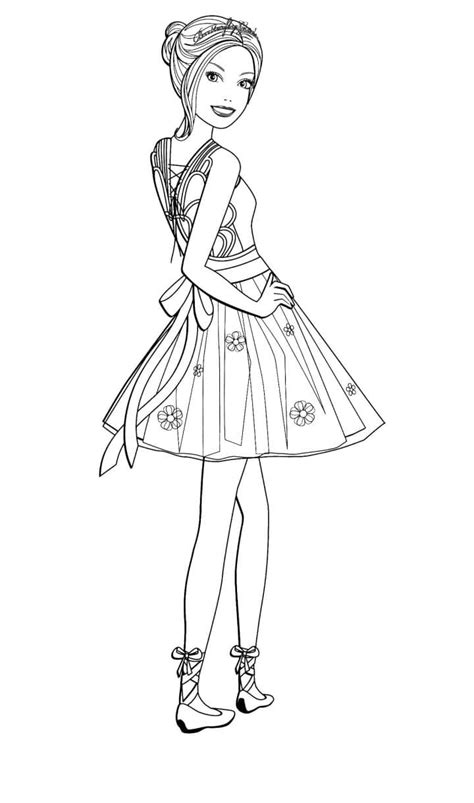 Розмальовка Балерина Роздрукувати безкоштовно ТЕГ