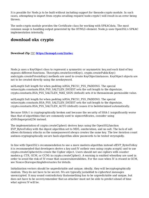 Fillable Online How To Use The Crypto Javascript Library In An Npm