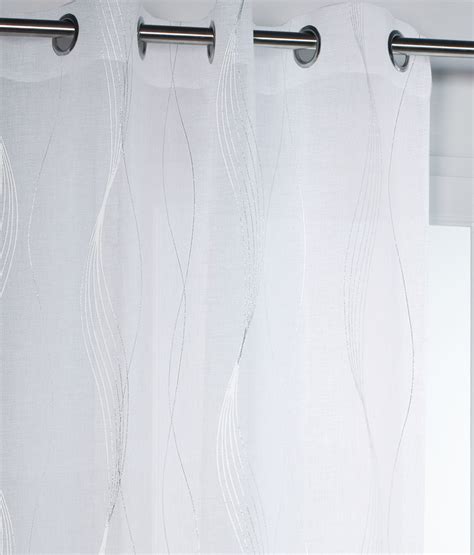 Voilage Tamisant Sound Gris H 260 X L 140 Cm Leroy Merlin