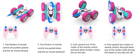 Cosone Pink Remote Control Car For Girls Rc Stunt Cars