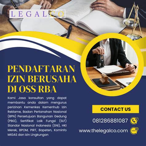 Jasa Pendaftaran Izin Nib The Legal Co