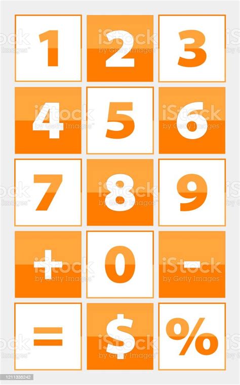 숫자 알파벳 흰색과 오렌지했다 각 문자는 프레임에 있고 배경은 흰색과 주황색과 대조됩니다 0명에 대한 스톡 벡터 아트 및 기타