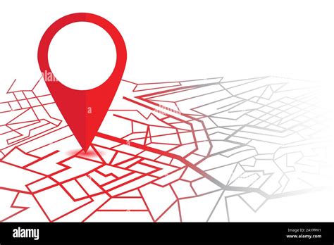 Pin Showing Location On Gps Navigator Map Vector Illustration Stock Vector Image And Art Alamy