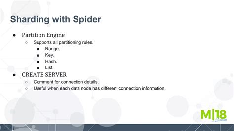 M18 How Mariadb Server Scales With Spider Pdf