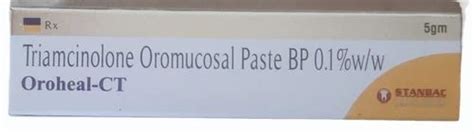 Medicated Toothpaste Oroheal Ct Triamcinolone Oromucosal Paste Packaging Type Tube At Rs 100