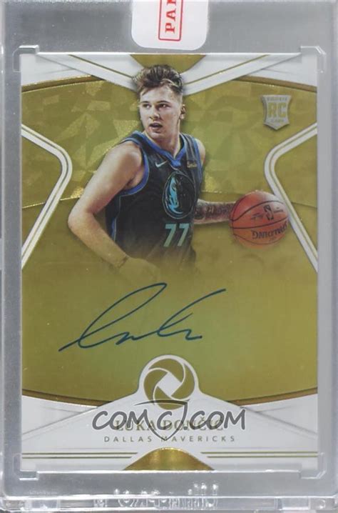 2018 19 Panini Opulence Base Gold 106 Rookie Autograph Luka