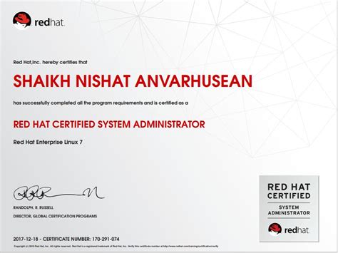 Nishat Shaikh On Linkedin Rhcsa Redhat Redhatcertification