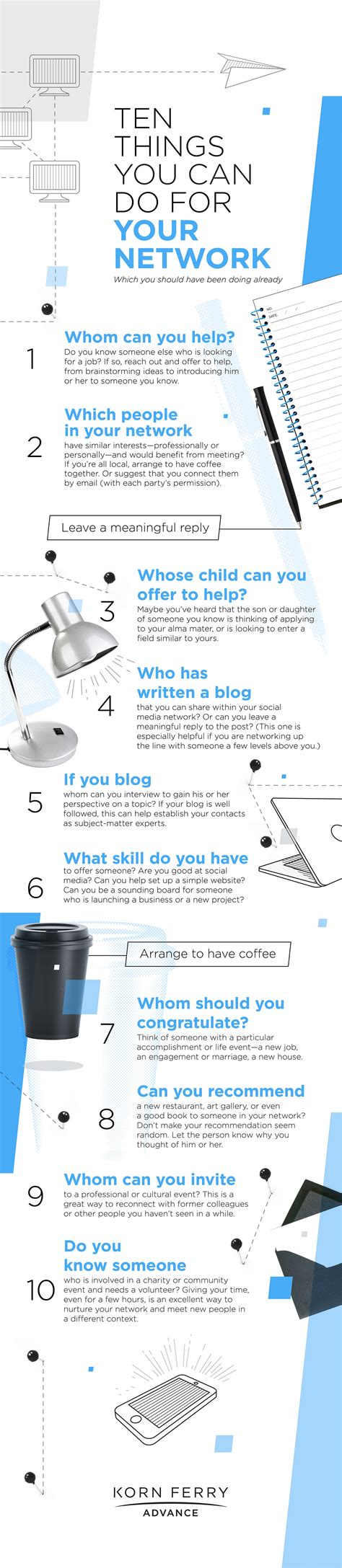 Things To Build Your Network Infographic
