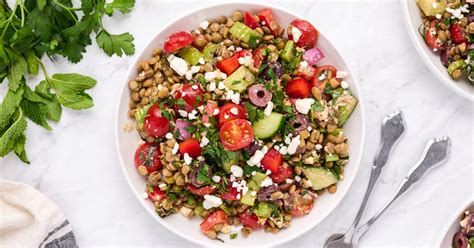 Easy Lentil Salad Slender Kitchen