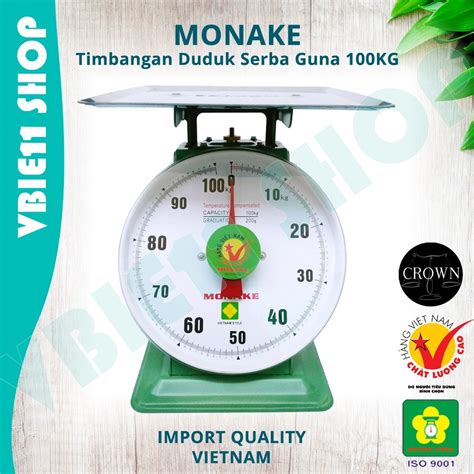 Jual Timbangan NHNO HOA MONAKE HIJAU Vietnam Quality 100kg Besi