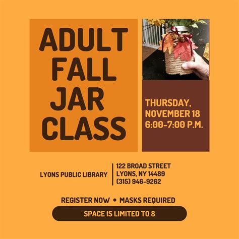 Adult Craft Class Lyons Public Library