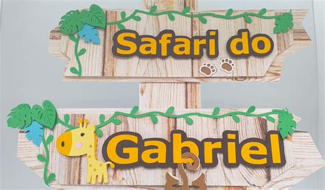 Display De Mesa Plaquinha Safari Elo Produtos Especiais
