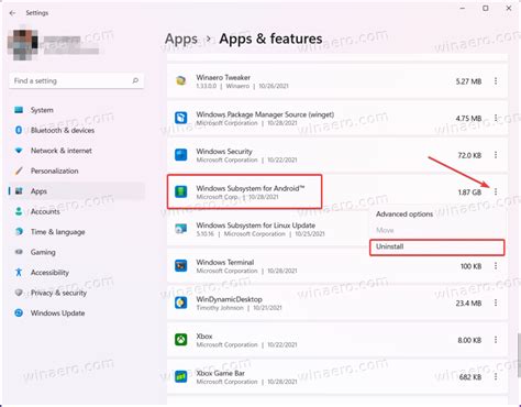 How To Uninstall Windows Subsystem For Android In Windows 11