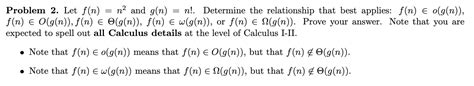 Solved Algorithm Big O Notation Big Omega Natation And Big Chegg