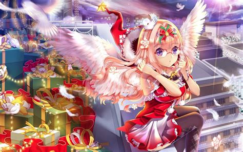 Cute Anime Girl Christmas Wallpapers Wallpaper Cave