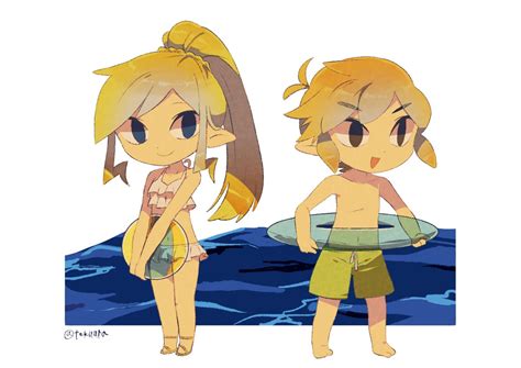 Link Princess Zelda Toon Link And Toon Zelda The Legend Of Zelda