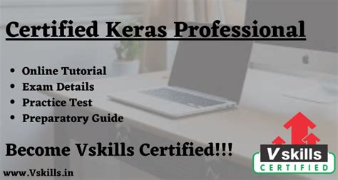Certified Keras Professional Vskills Online Tutorial