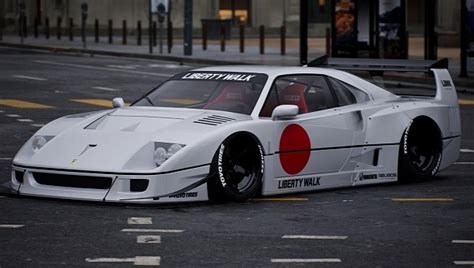 Rare Ferrari F40 Gets Maimed By Liberty Walk For The Sake Of Tuning Autoevolution