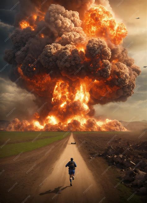 Premium Ai Image A Mass Explosion On Earth That Destroys All Of