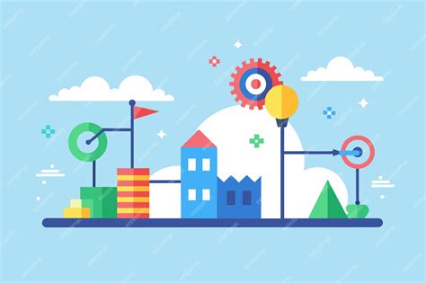 Premium Vector A Minimalist Flat Vector Illustration Of A Building