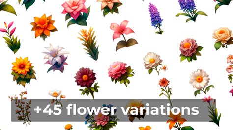 250 Nature Sprites In 2d Assets Ue Marketplace