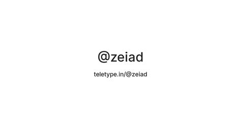 Zeiad — Teletype