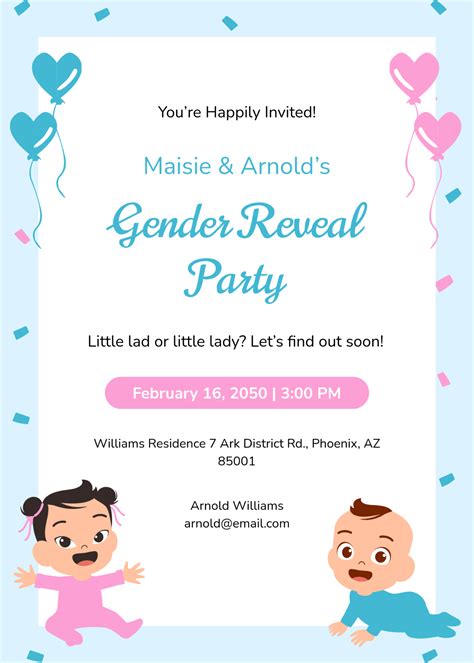 Free Gender Reveal Templates To Edit Online