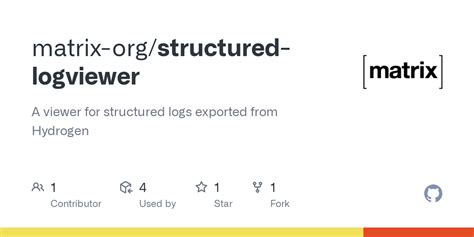 Github Matrix Org Structured Logviewer A Viewer For Structured Logs Exported From Hydrogen