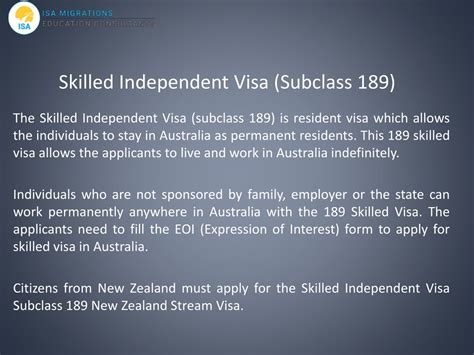 Ppt Tips To Know Before Applying For Visa Subclass 189 Powerpoint