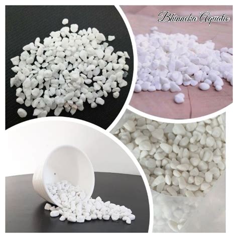 Jual Batu Koral Hias Salju Putih Italy Hiasan Tanaman Aquascape