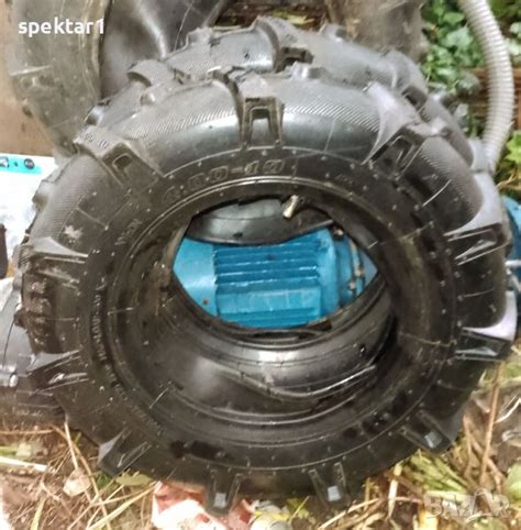 Комплект два броя гуми външни и вътрешни нови за мотоблок мотофреза ликвидация в Други стоки за