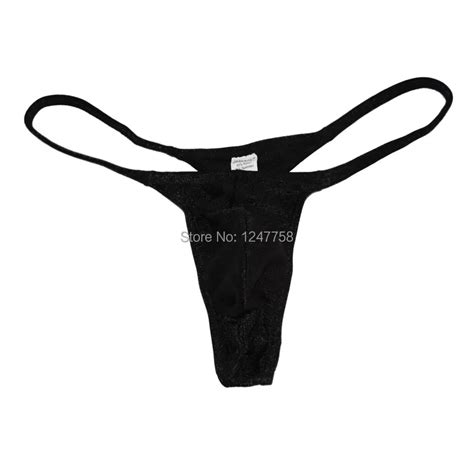 Mens Shiny Micro Thongs String Solid Satin Underwear Sexy Guy Swimwear