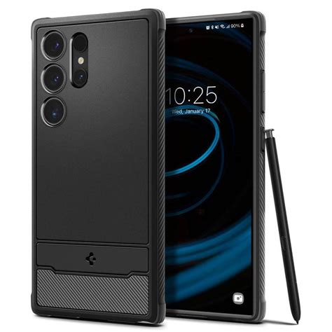 Spigen Rugged Armor Skal Till Samsung Galaxy S24 Ultra Mattsvart