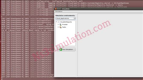 Clarification About The Deployment Of Cloud Simulator In Ns3