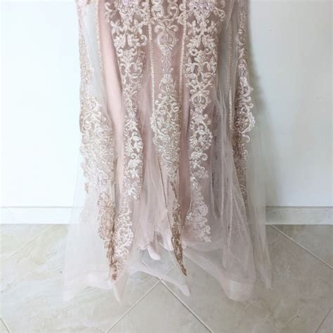 Jovani Dresses Jovani Blush Pink Embellished Formal Evening Maxi