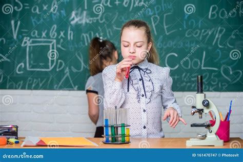 Educational Experiment School Classes Biology And Chemistry Lessons