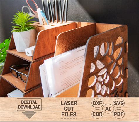 Desk Organizer Svg Desk Organizer Pdf Office Desk Organizer Svg