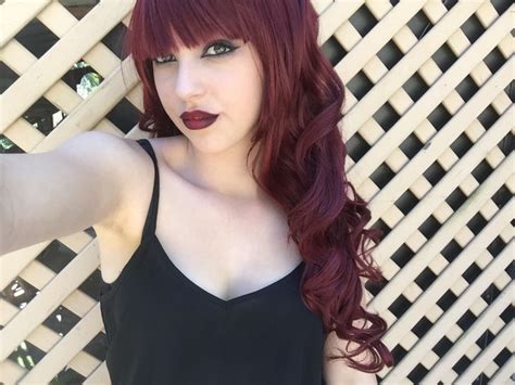 Jenna Deluxe Long Burgundy Red Fashion Wig By Allaura Becs Costume Box