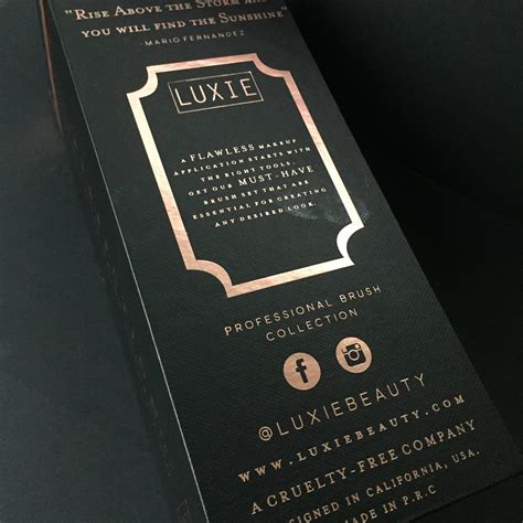 Luxie Beauty Kabuki Rose Gold Collection Complete Face Set And