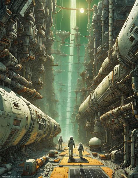 Alien Space Facility By Attileux On Deviantart