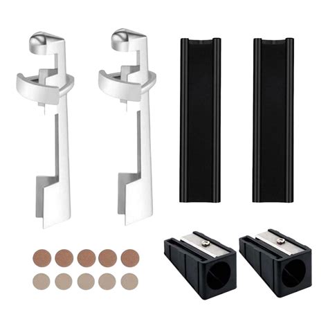 16Pcs Pool Cue Repair Snooker Cue Tip Repair Set 2 Pool Cue Clamp 10 Pool Cue Tips Replacement